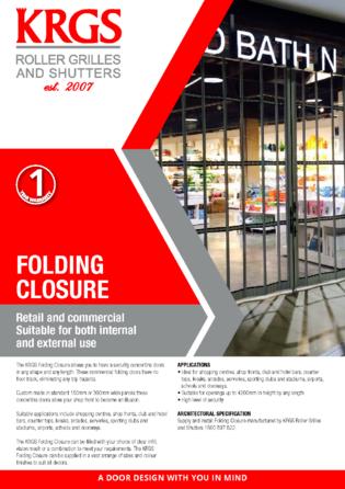 Folding Closures | Dynamic Door Closure | KRGS Doors Sydney